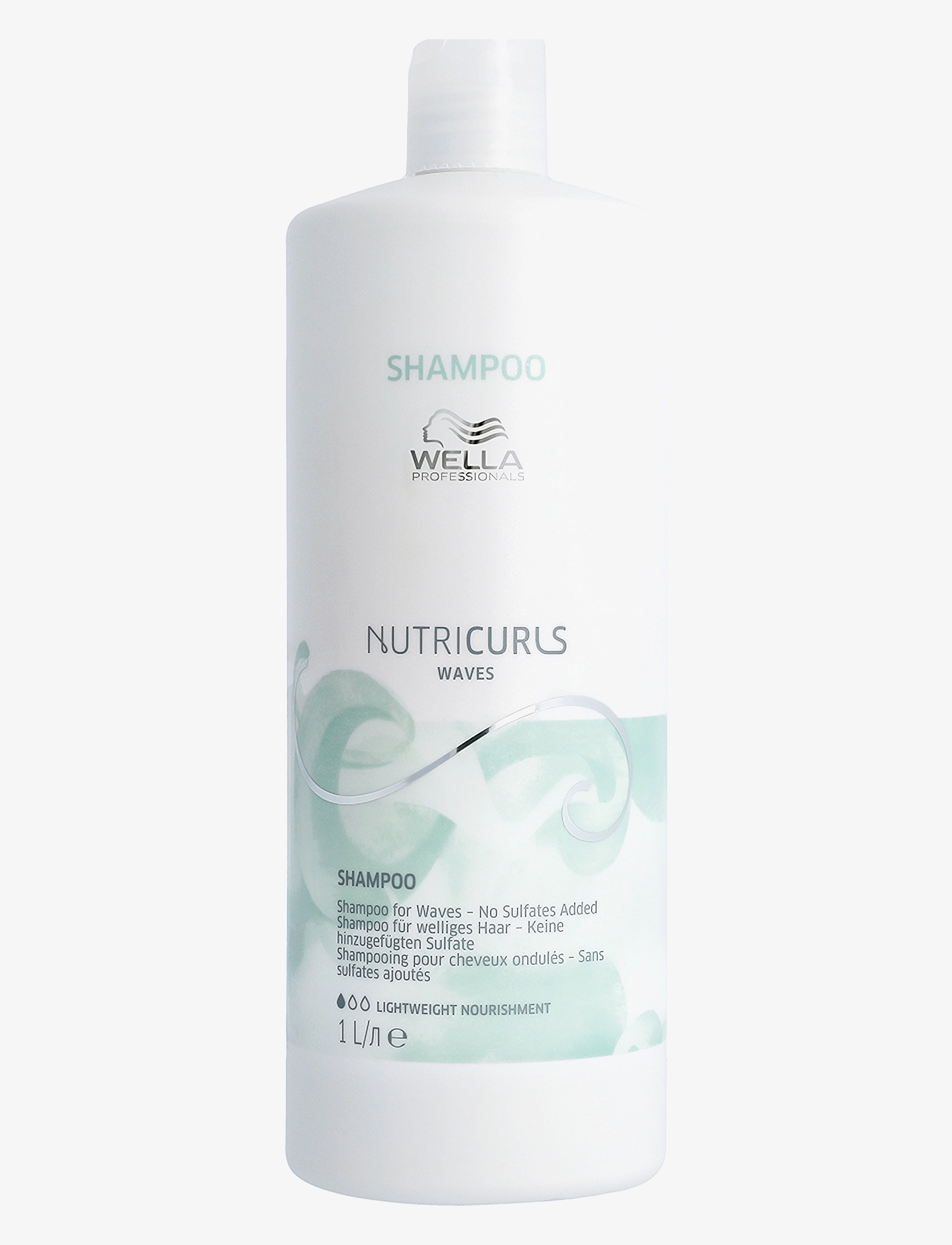 Wella Professionals Nutricurls Shampoo Waves 1000ml - Shampoo - Boozt.com